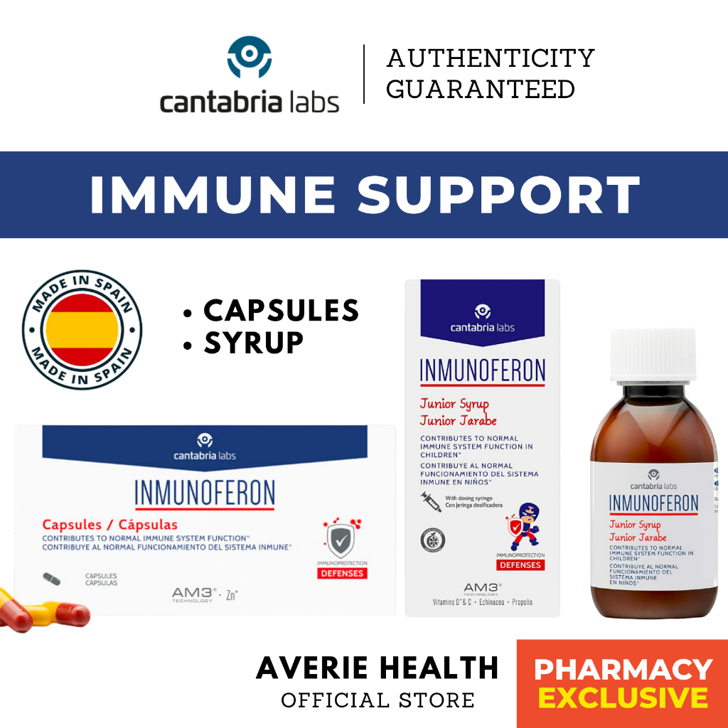 Cantabria Labs Inmunoferon Syrup 150ml / Caps 90s | Inmunoferon Junior ...