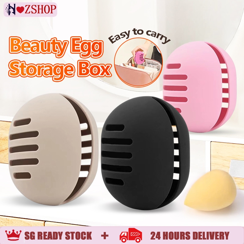 【SG】Beauty Blender Case Silicone Make Up Case Beauty Egg Powder Puff ...