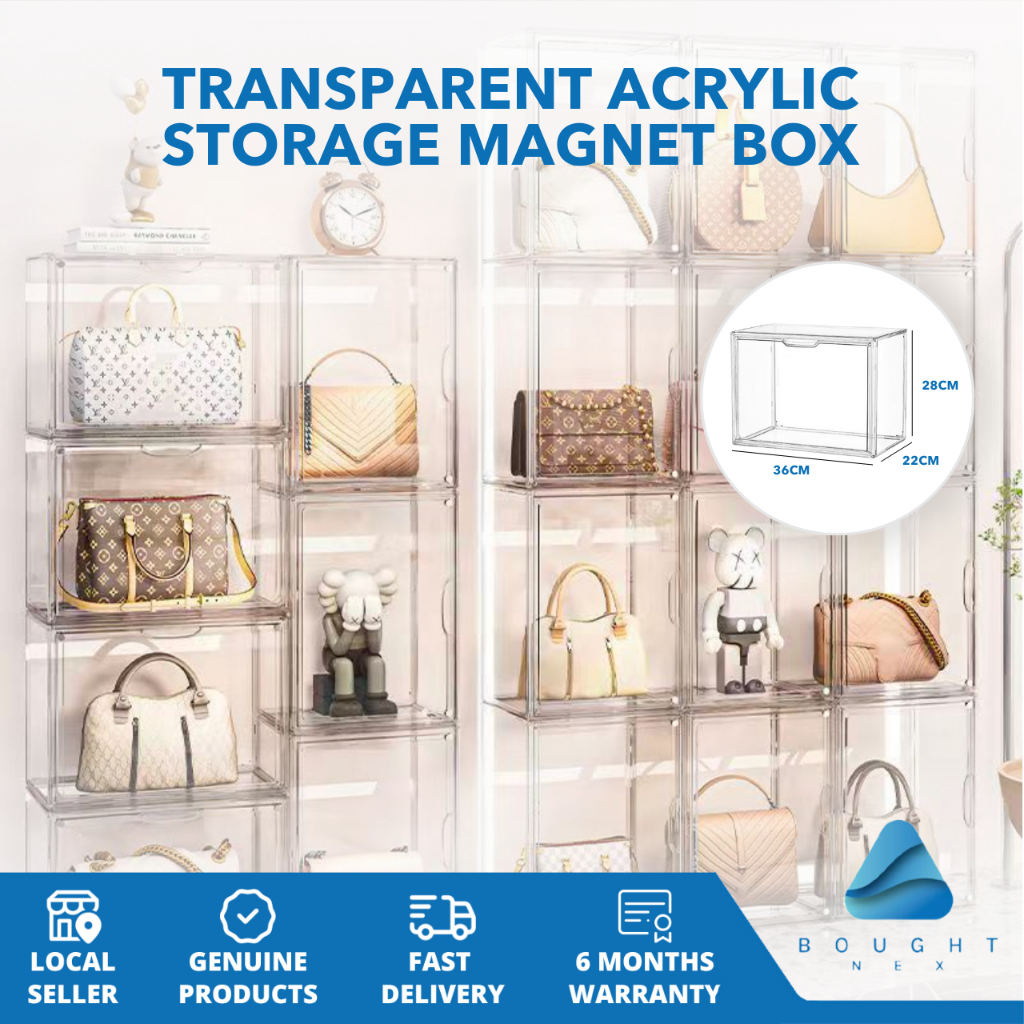 Transparent Acrylic Storage Magnet Box - Big Capacity, Dustproof ...