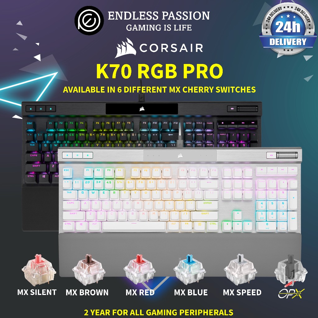 Corsair K70 RGB PRO Wired Mechanical Gaming Keyboard | Shopee Singapore