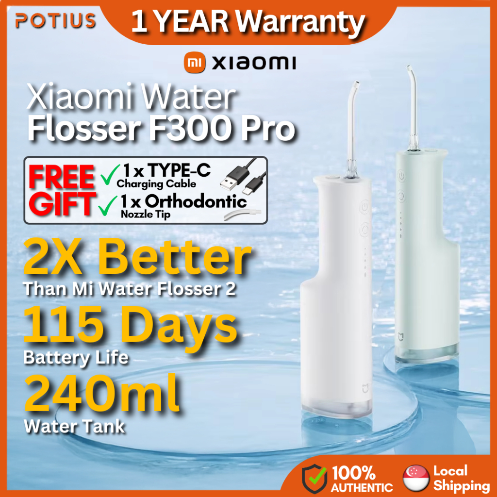 🇸🇬【𝗡𝗘𝗪 𝟮𝟬𝟮𝟱】XIAOMI Mijia F300 Electric Oral Irrigator Water Flosser ...