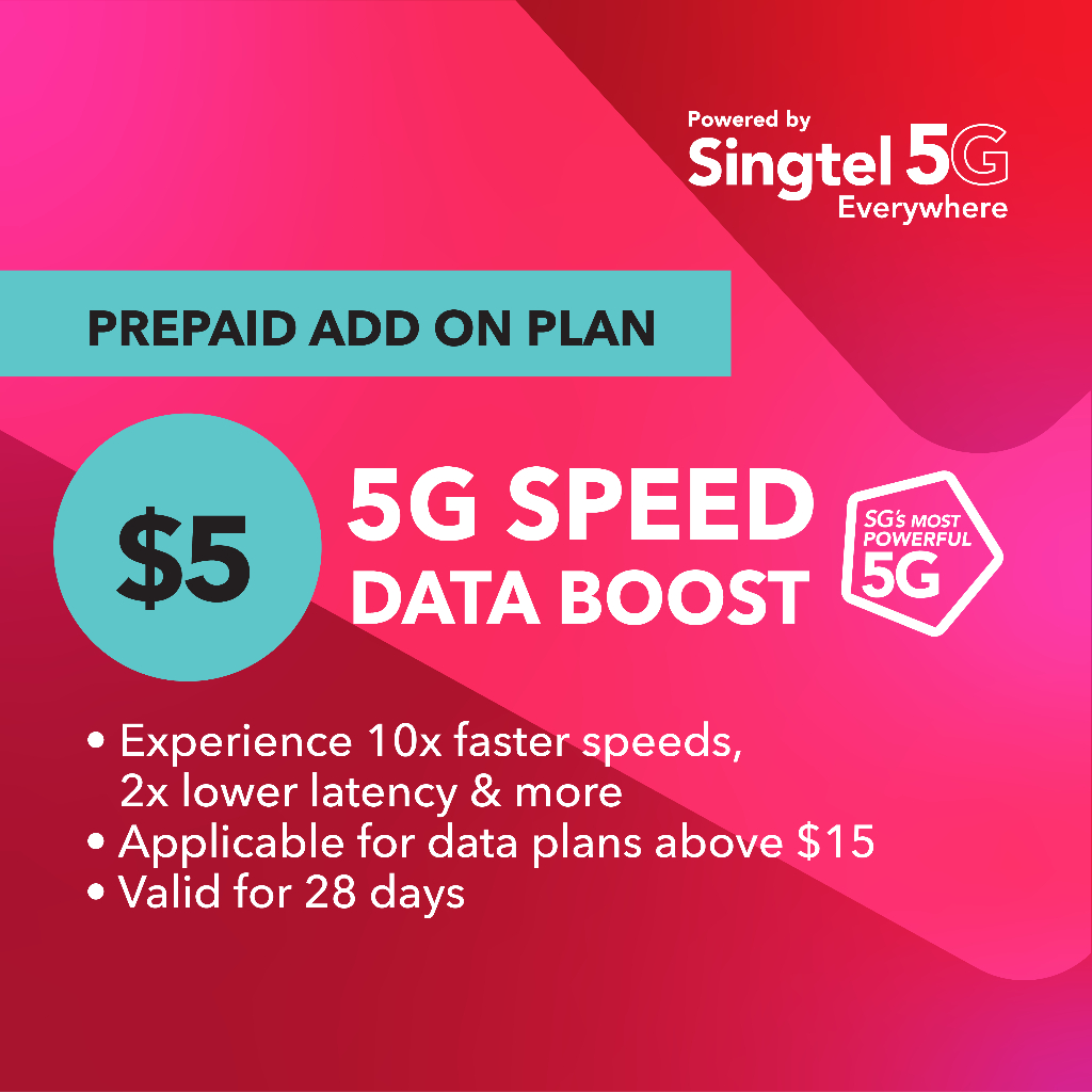 Singtel 5G Boost (4 Weeks) | Shopee Singapore