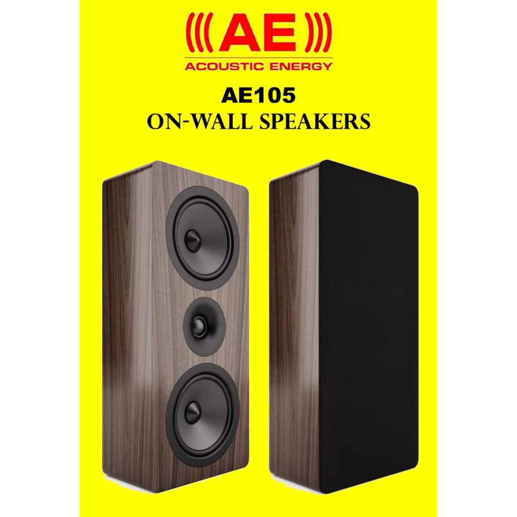 ACOUSTIC ENERGY AE105 On-Wall Speakers ( 1 pc) | Shopee Singapore
