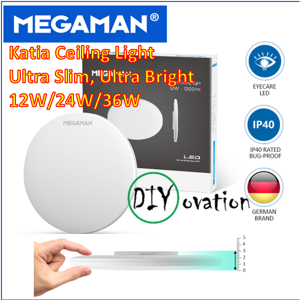 [2Yrs Warranty] Megaman Katia Ultra Slim and Super Bright LED Ceiling ...