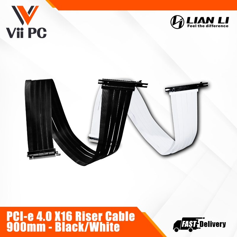 Lian Li PCI-e 4.0 X16 Riser cable 900mm Black/White - 1yr Wty | Shopee ...