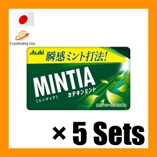 【Mint Candy】Asahi MINTIA Catechin ＆ Mint (50 tablets) 5 Sets 薄荷糖 口气清新剂 ★Instant breath ...