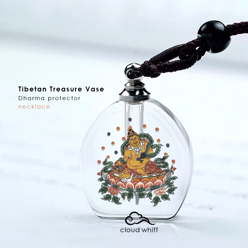 【云】Tibetan Pendant - Treasure Vase Necklace /Dharma Protector Amulet ...
