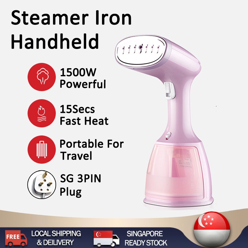 【READY STOCK】Portable Handheld Steamer Iron 1500W Electric Iron Garment ...
