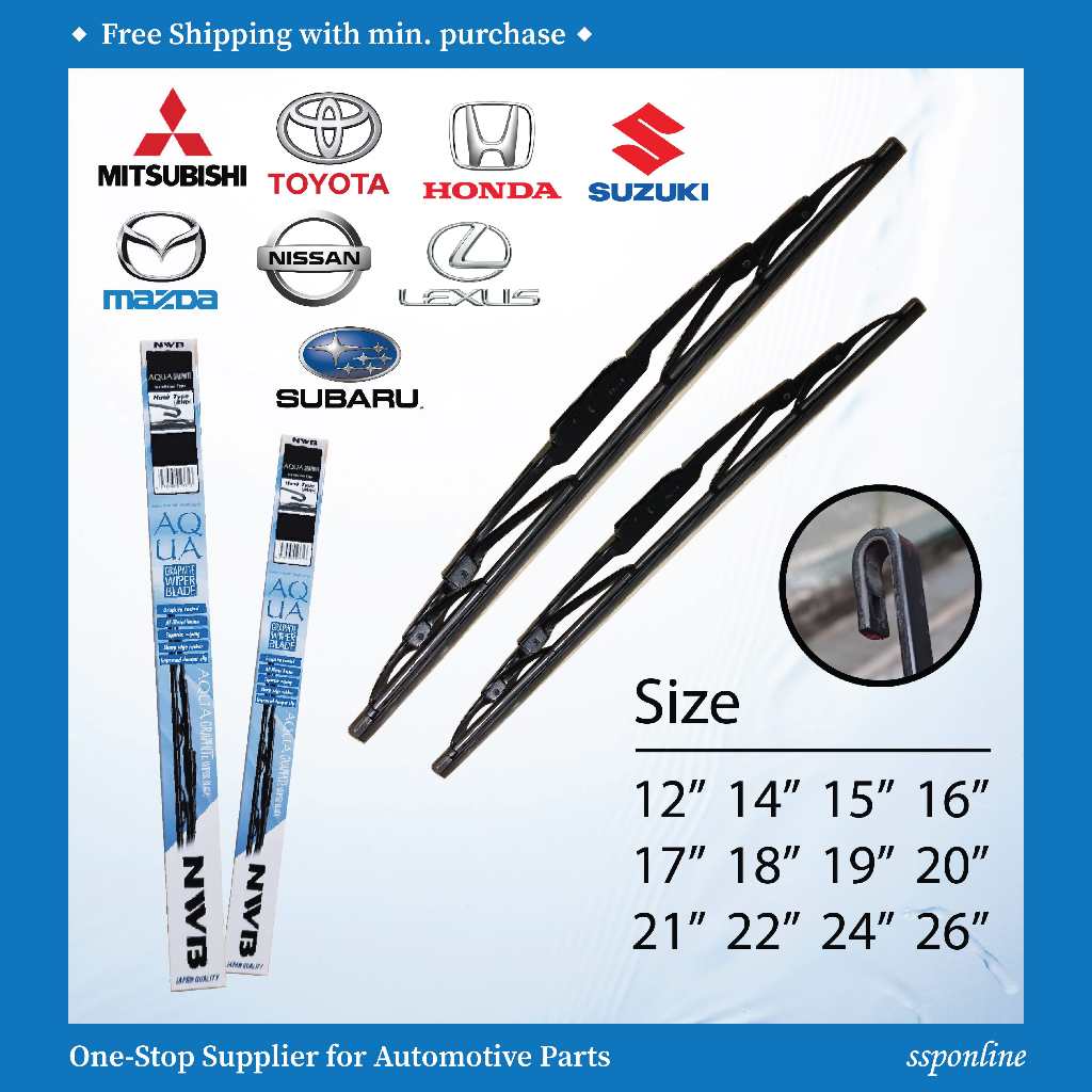 【OFFCIAL DISTRIBUTOR】NWB JAPAN (35G) Car Wiper Blade 14-26 Inch Japan ...