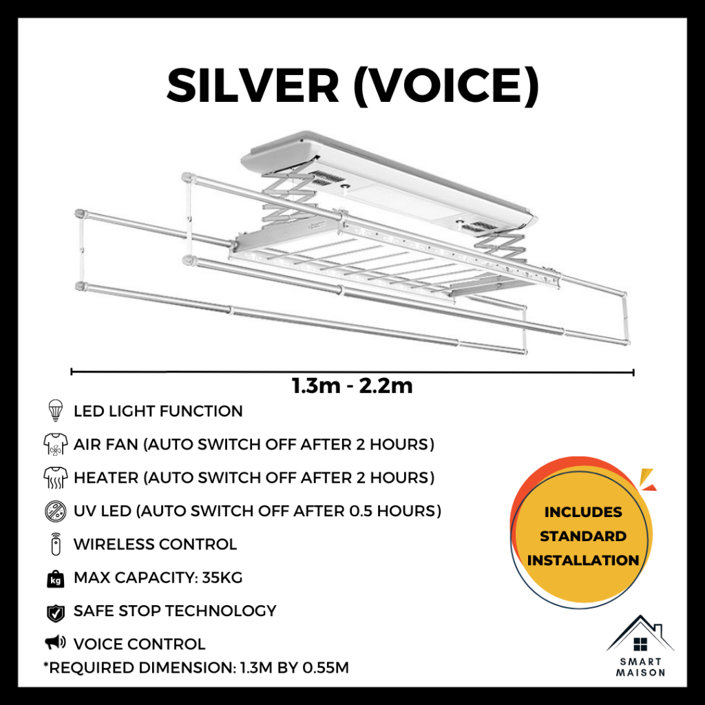 Automated Laundry Rack System (Installation / Indoor Clothes Drying ...