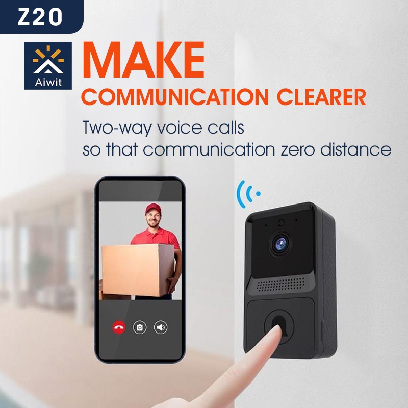 HXR Z20 Smart Wireless Doorbell Camera Remote Video Door Bell Cloud ...