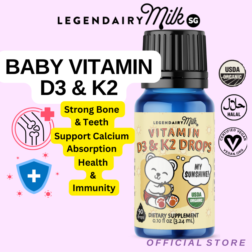 Legendairy Milk - Baby Vitamin D3 & K2 Liquid Drops | Shopee Singapore