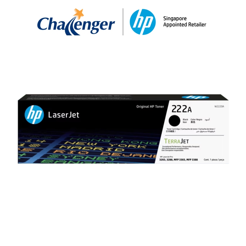 HP 222A Original LaserJet Toner Cartridge (Black/Cyan/Magenta/Yellow ...