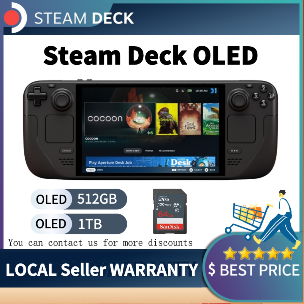 [Ready] Steam Deck OLED Handheld steamdeck Computer Game Console WIN10 Instock | Shopee Singapore