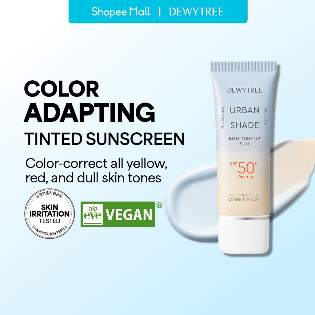 [DEWYTREE] URBAN SHADE Blue Color Correcting Tone Up Sunscreen with ...