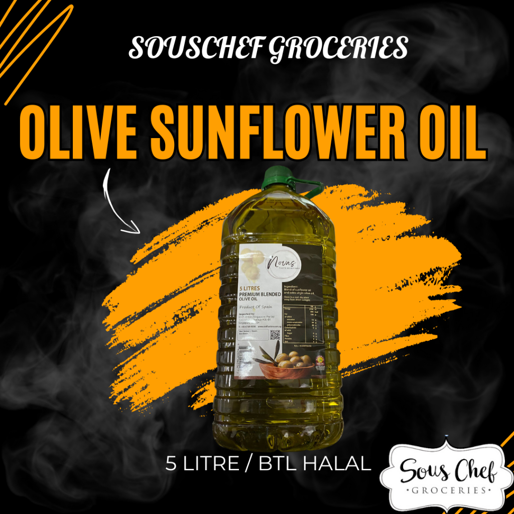 SUNFLOWER OIL OLIVE OIL 5 LITRE HALAL / OIL / COOKING ESSENTIALS ...