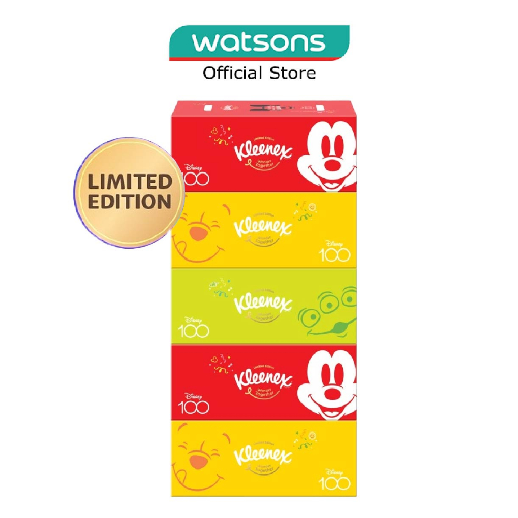 KLEENEX Limted Edition Disney 100 3ply Ultra Soft Facial Tissue Box B ...
