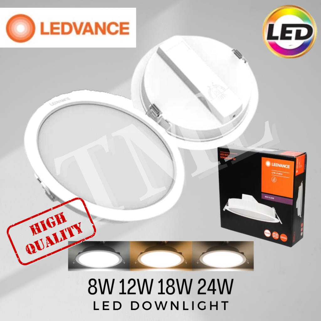 LEDVANCE G2 Premium Led downlight 8W 12W 18W 24W 4" 5" 6" 8" ECO Gen 2 Round Square | Shopee ...