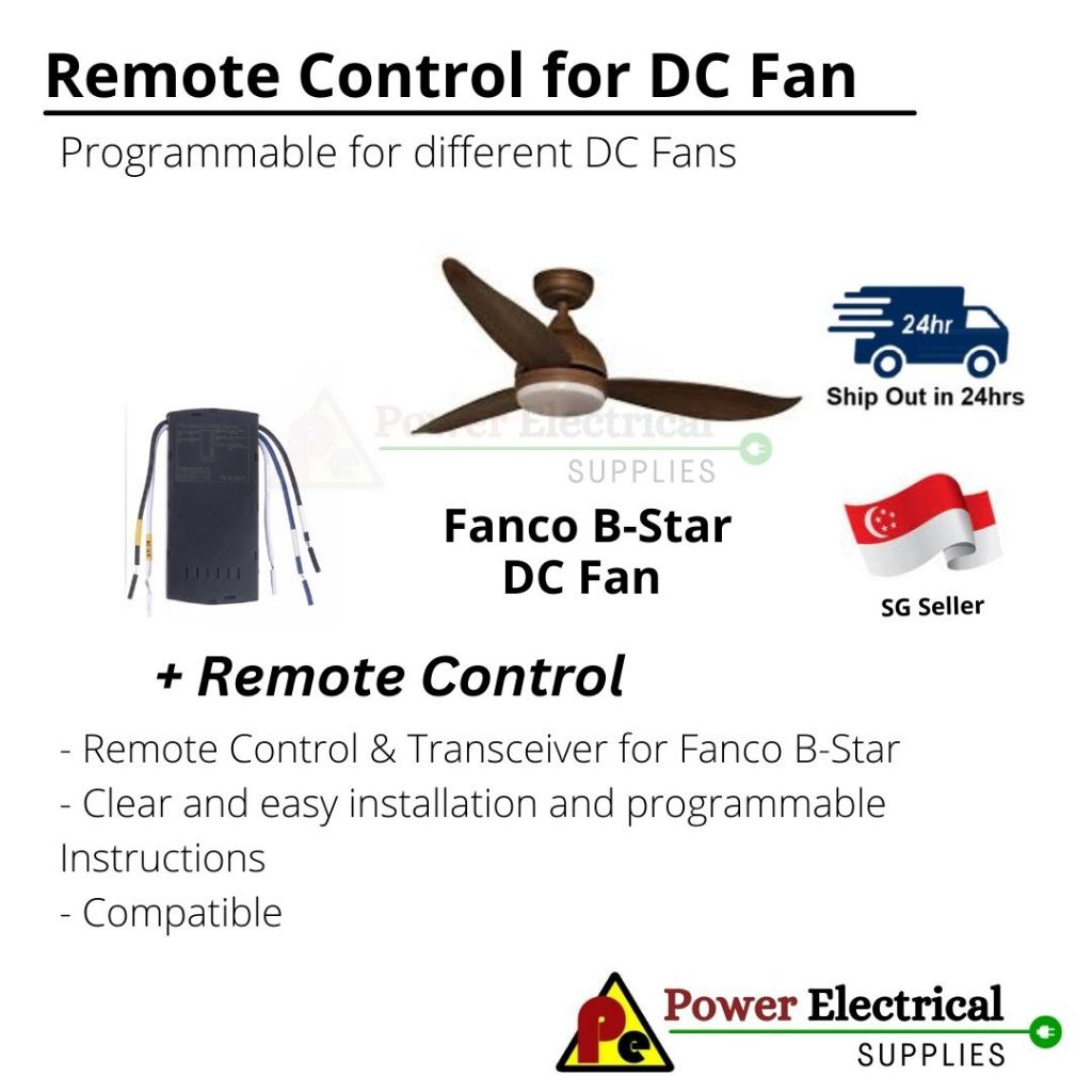 DC Ceiling Fan remote control FANCO BESTA | Shopee Singapore