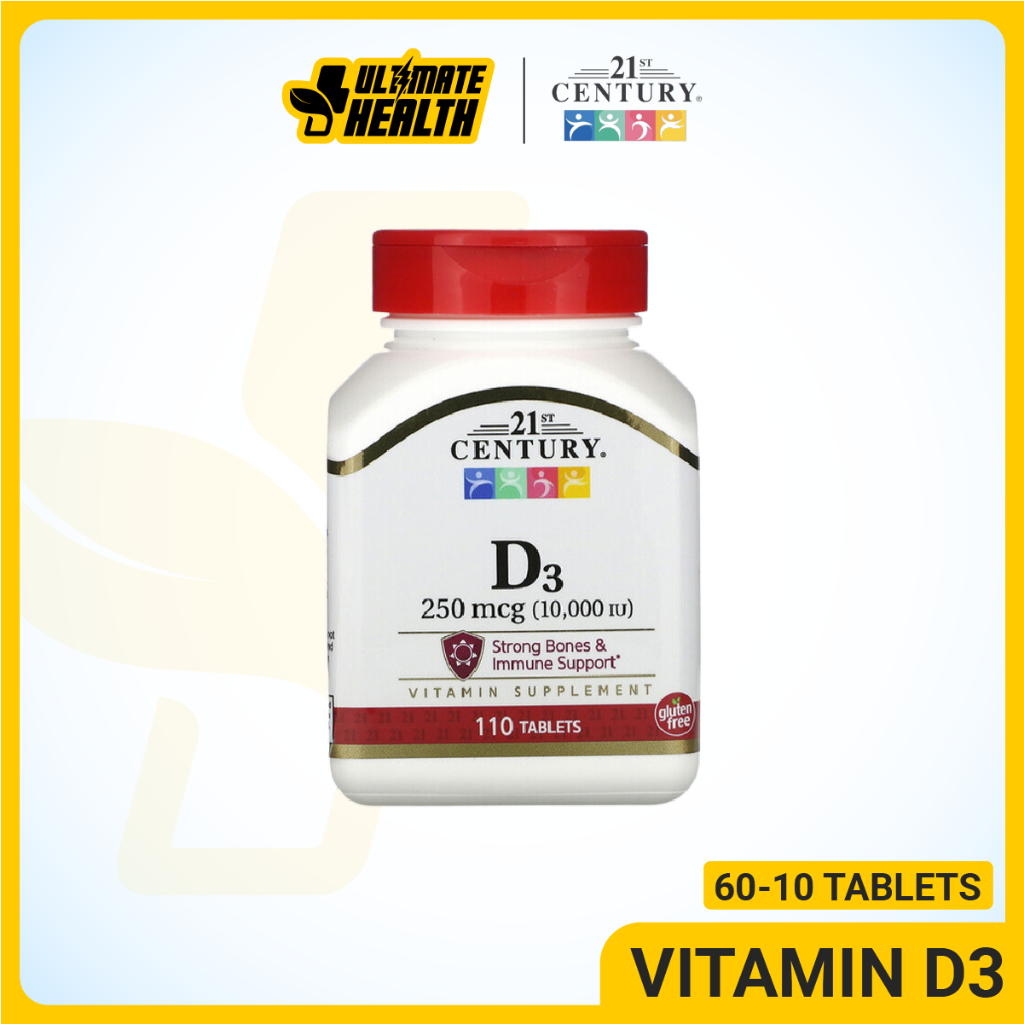 21st Century, Vitamin D3, Bone Supplement, Immune Booster, Calcium ...