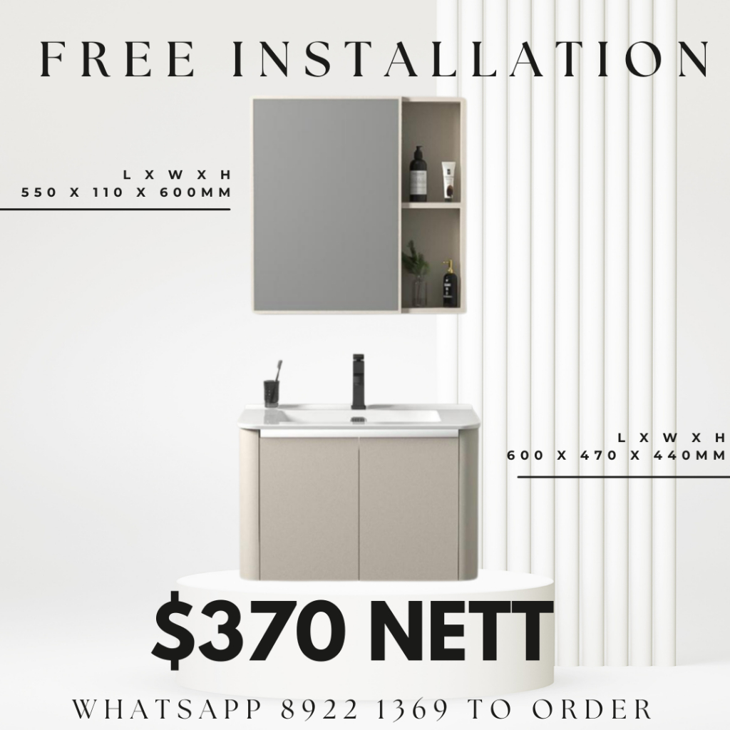 LOCAL READY STOCKS FREE INSTALLATION waterproof vanity basin cabinet ...