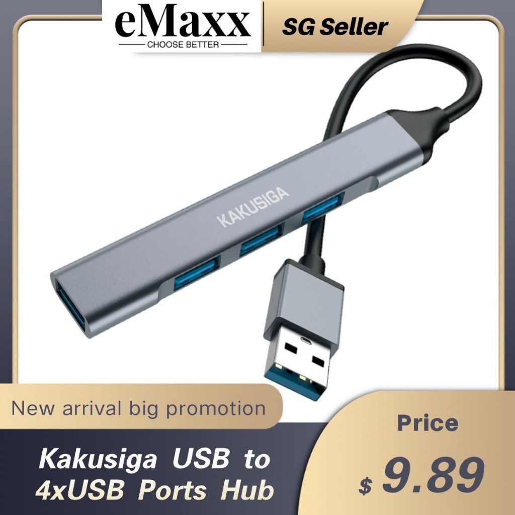 KAKUSIGA USB hub USB port splitter USB adapter otg multiport with ...