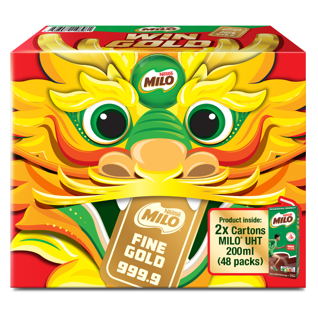 [Bundle of 48] MILO 200ml Dragon CNY Pack 2024 | Shopee Singapore