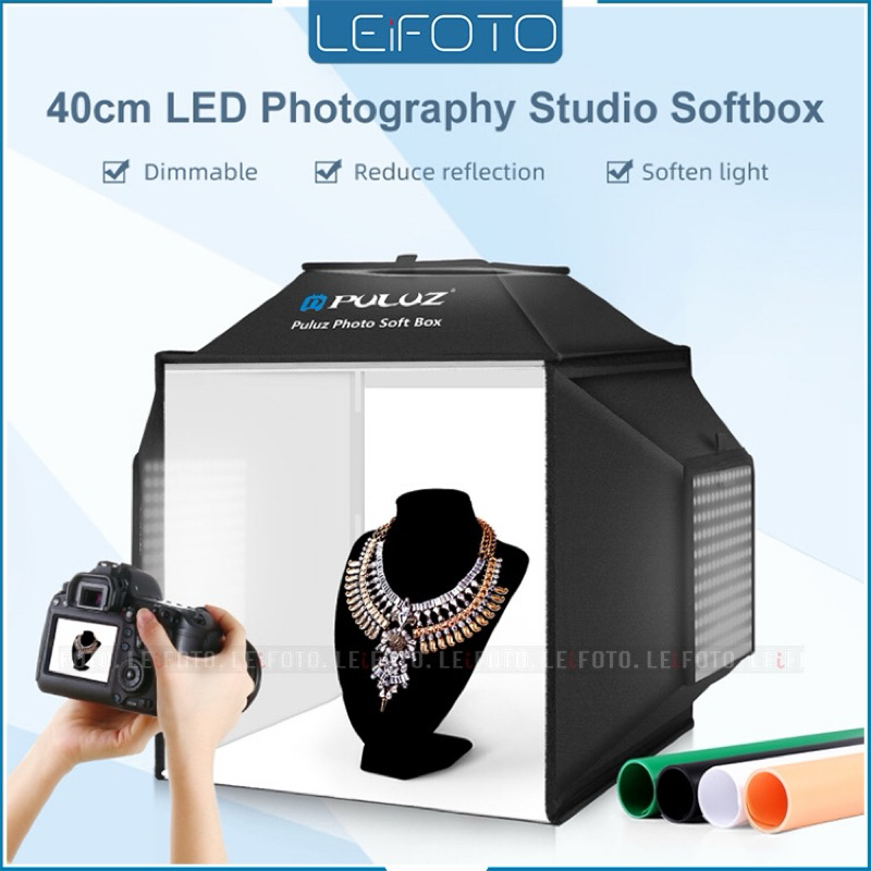 PULUZ 40cm Folding 72W 5500K Studio Shooting Tent Soft Box Photography ...