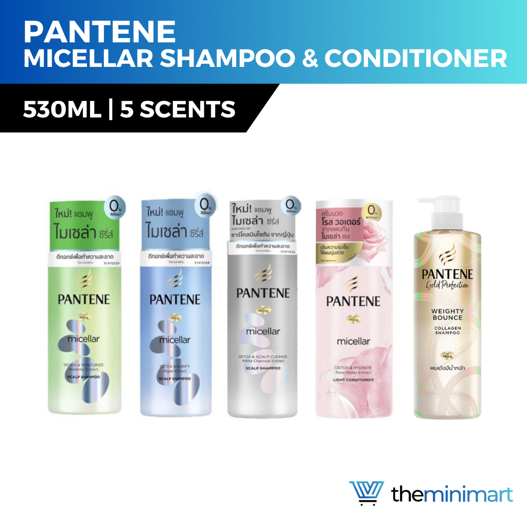 Pantene Micellar Shampoo & Conditioner 530ml Purify | Moisturizer ...