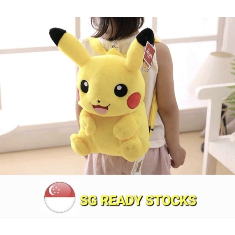 [Sg🇸🇬Stocks] Authentic Pokèmon Pikachu Plush Backpack - PPB01/02 ...