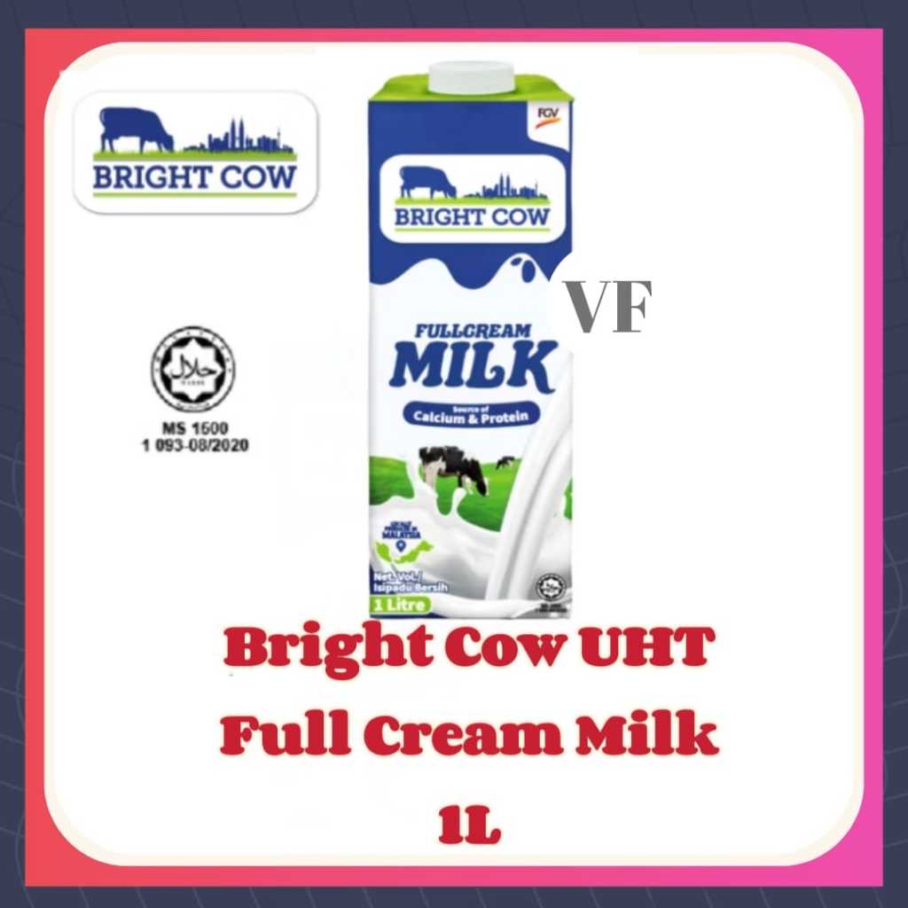 BRIGHT COW UHT FULL CREAM MILK 1L | Shopee Singapore