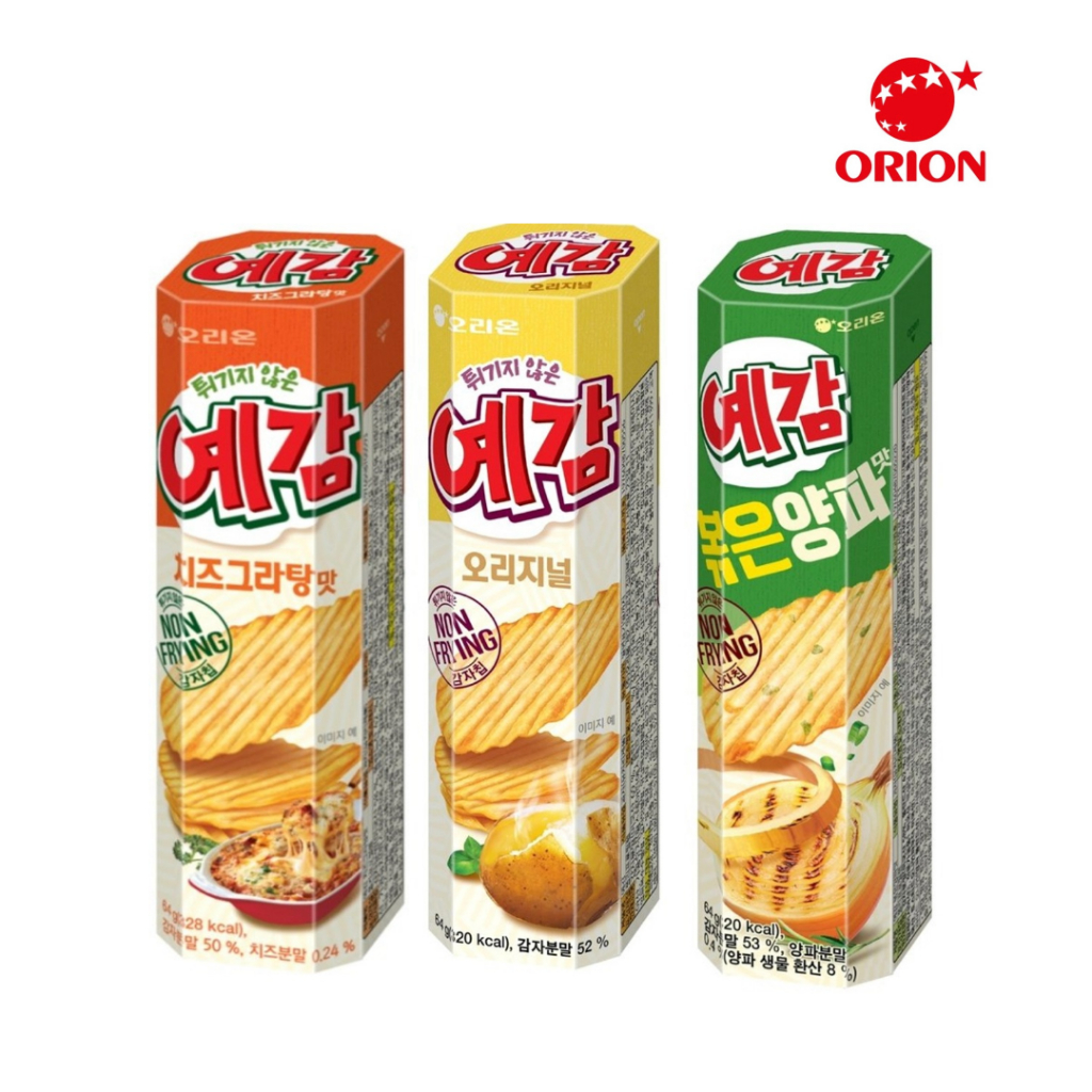 [Orion] Yegam Potato Chips 64g Original / Cheese Gratin / Fried Onion ...