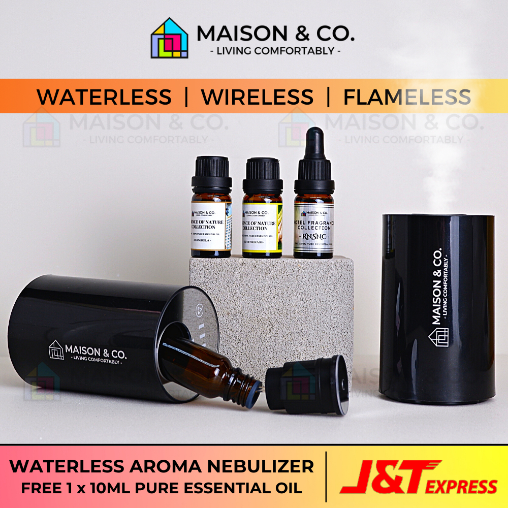 [𝐖𝐀𝐓𝐄𝐑𝐋𝐄𝐒𝐒 𝐍𝐄𝐁𝐔𝐋𝐈𝐙𝐄𝐑] Fragrance Nebulizer Pure Essential Oil Scent ...