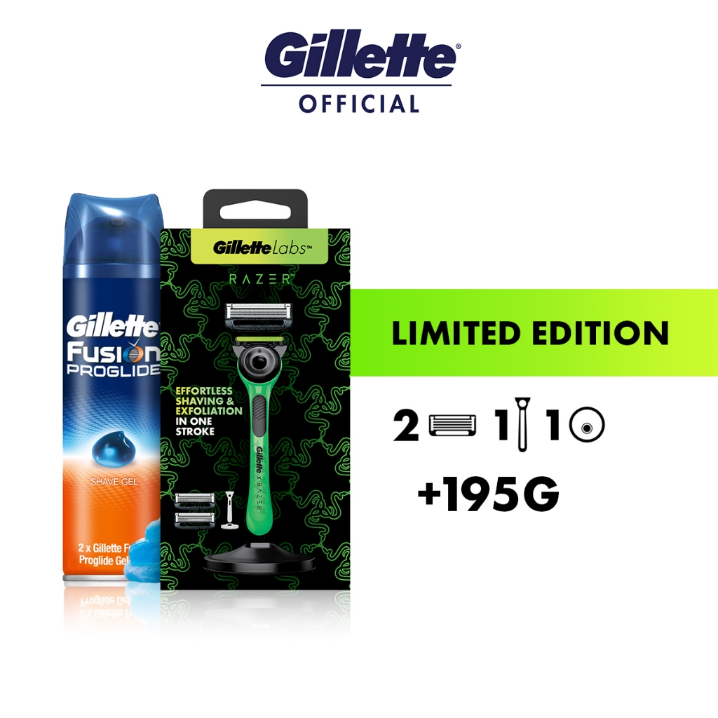 GilletteLabs X Razer Limited Edition Razor x 2up + Proglide Foam Bundle ...