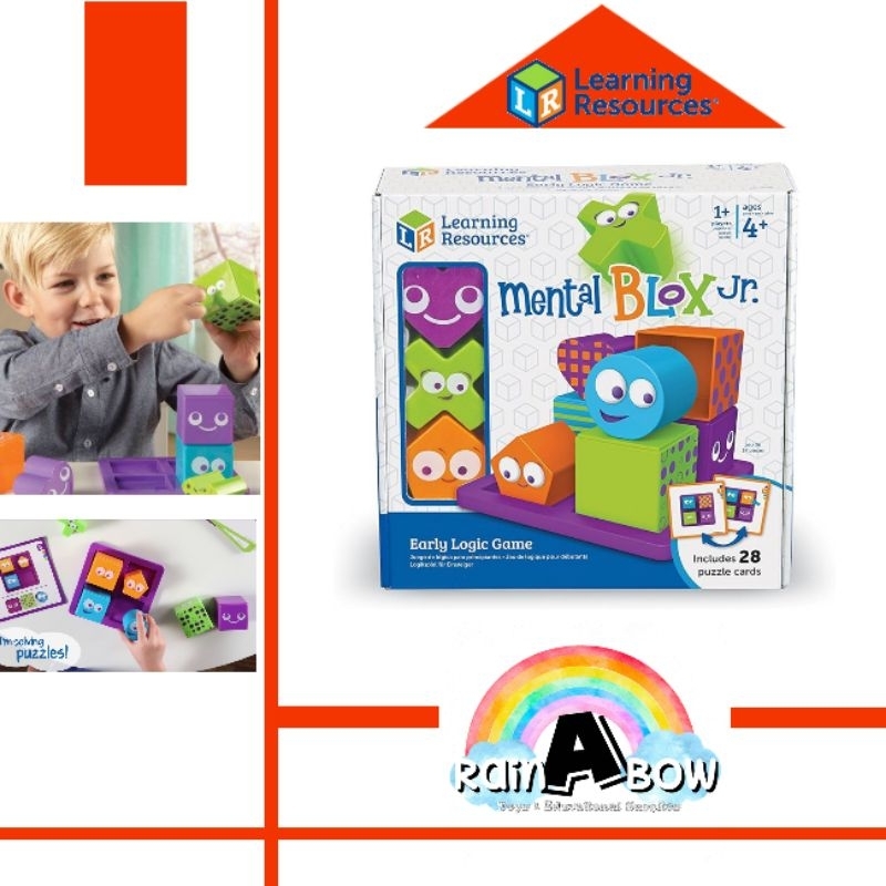 Learning Resources LER9285 Mental Blox Jr. Early Logic Game (8 Piece) | Shopee Singapore