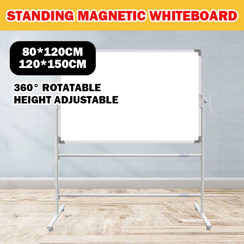 Standing/ Hanging Magnetic Movable Whiteboard Double-sided Display ...