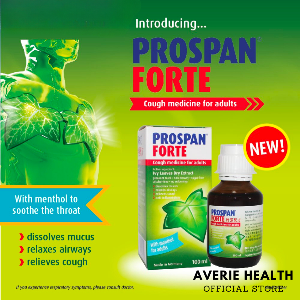 Prospan Cough Syrup | Forte 100ml | Dissolves Phlegm Cough Relief | Ivy ...