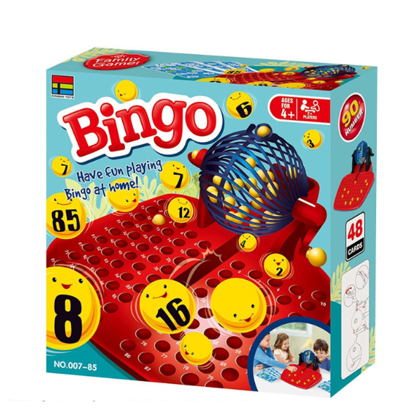 Bingo Set Board Game Family Party Games Kids Educational Toys With 90 ...