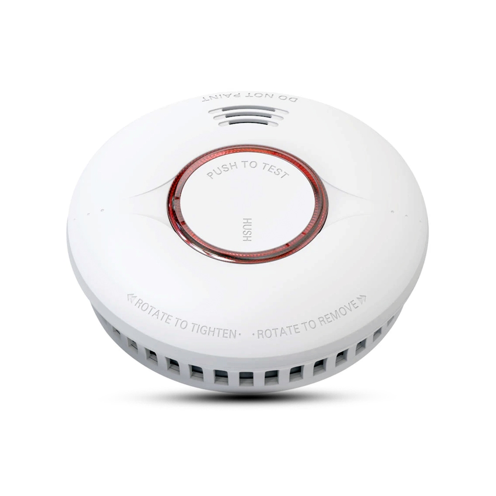 Smoke Detector (10 Years Battery Life) | Home Fire Alarm Device (Free ...