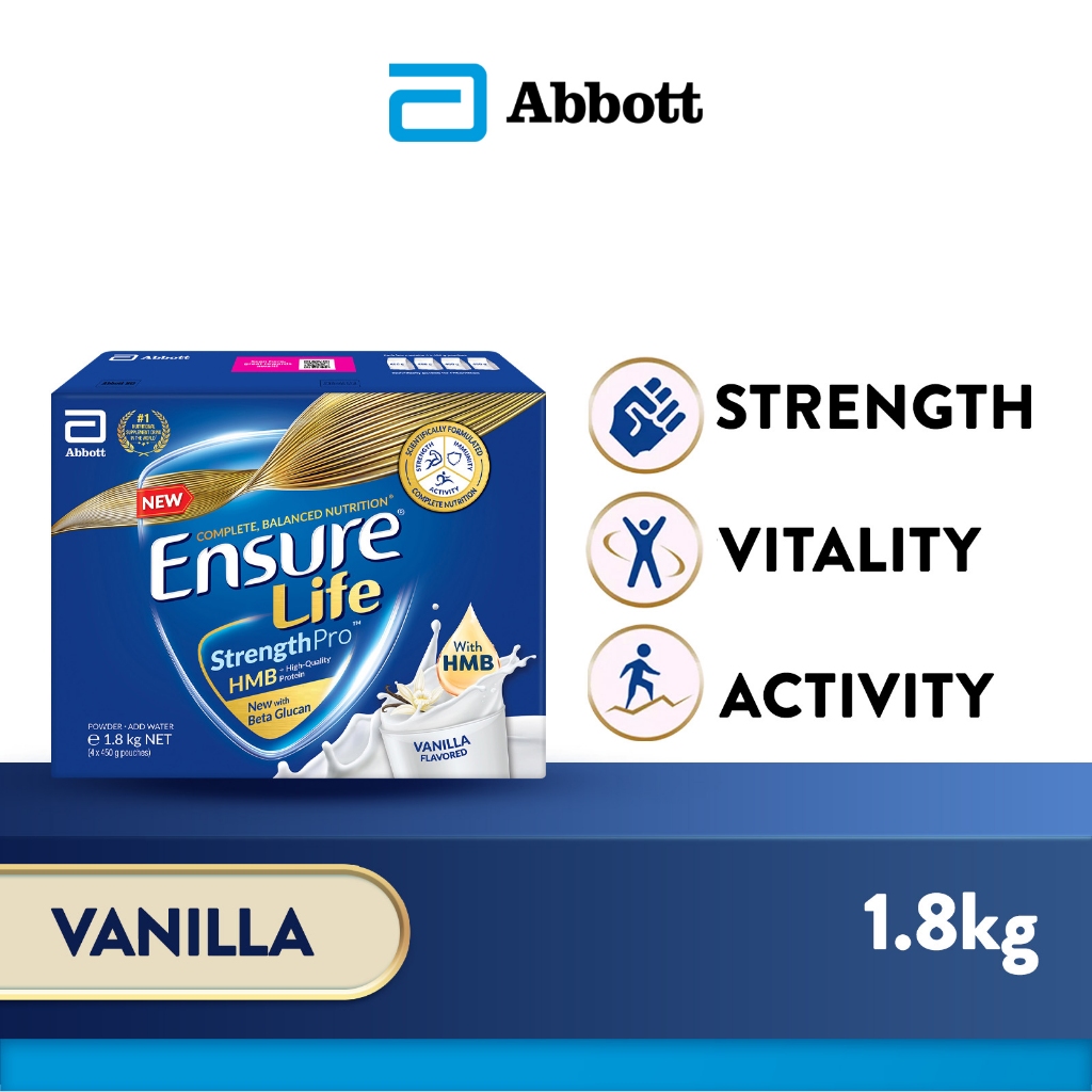 Ensure® Life StrengthPro TM Vanilla 1800g | Shopee Singapore