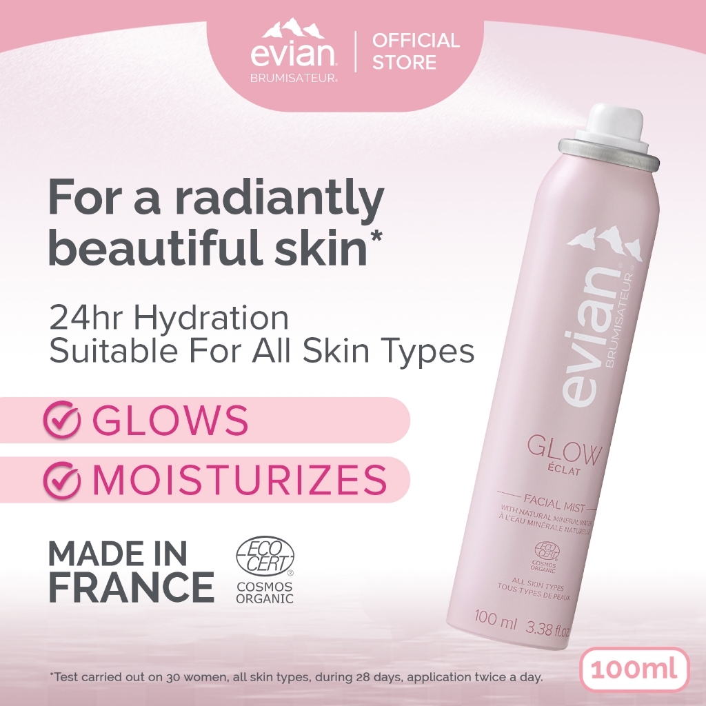 Evian Brumisateur® Facial Mist Glow 100ml | Shopee Singapore