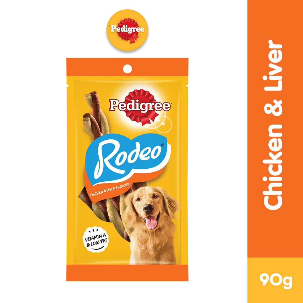 Pedigree Dog Treat - Rodeo Chicken & Liver 90G | Shopee Singapore