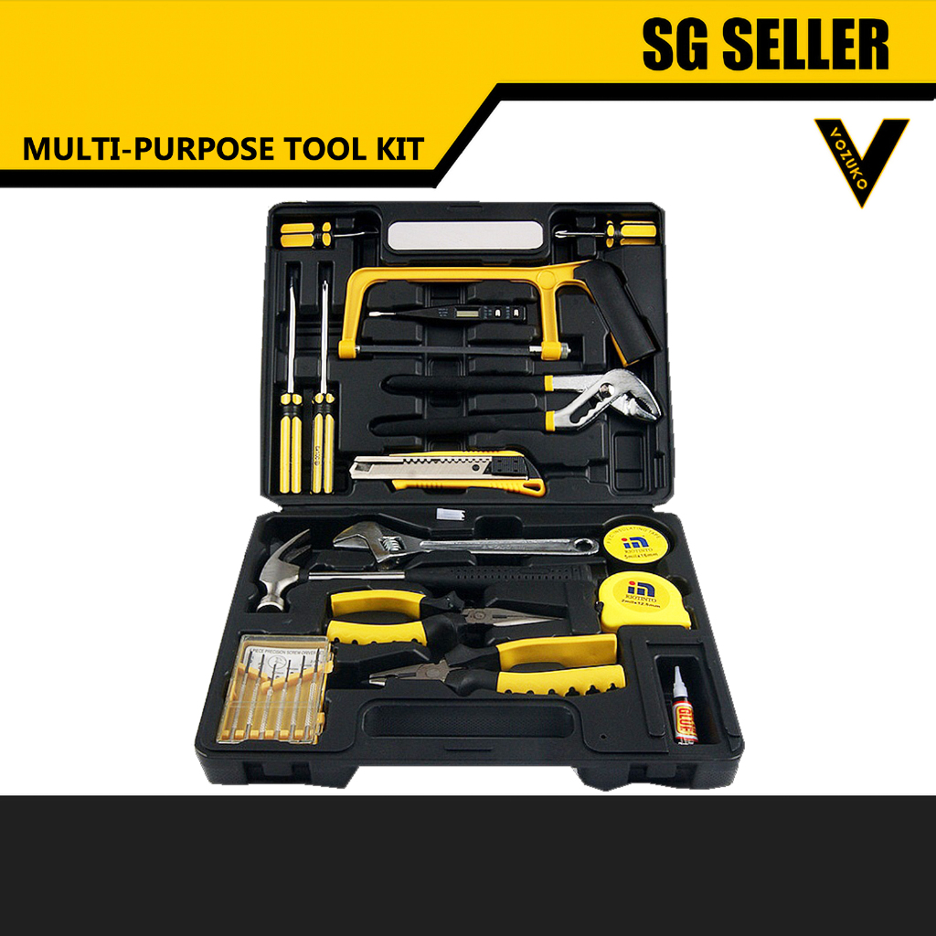 SG Seller VOZUKO Multi Purpose Repair Set Hand Tool Kit With Storage ...