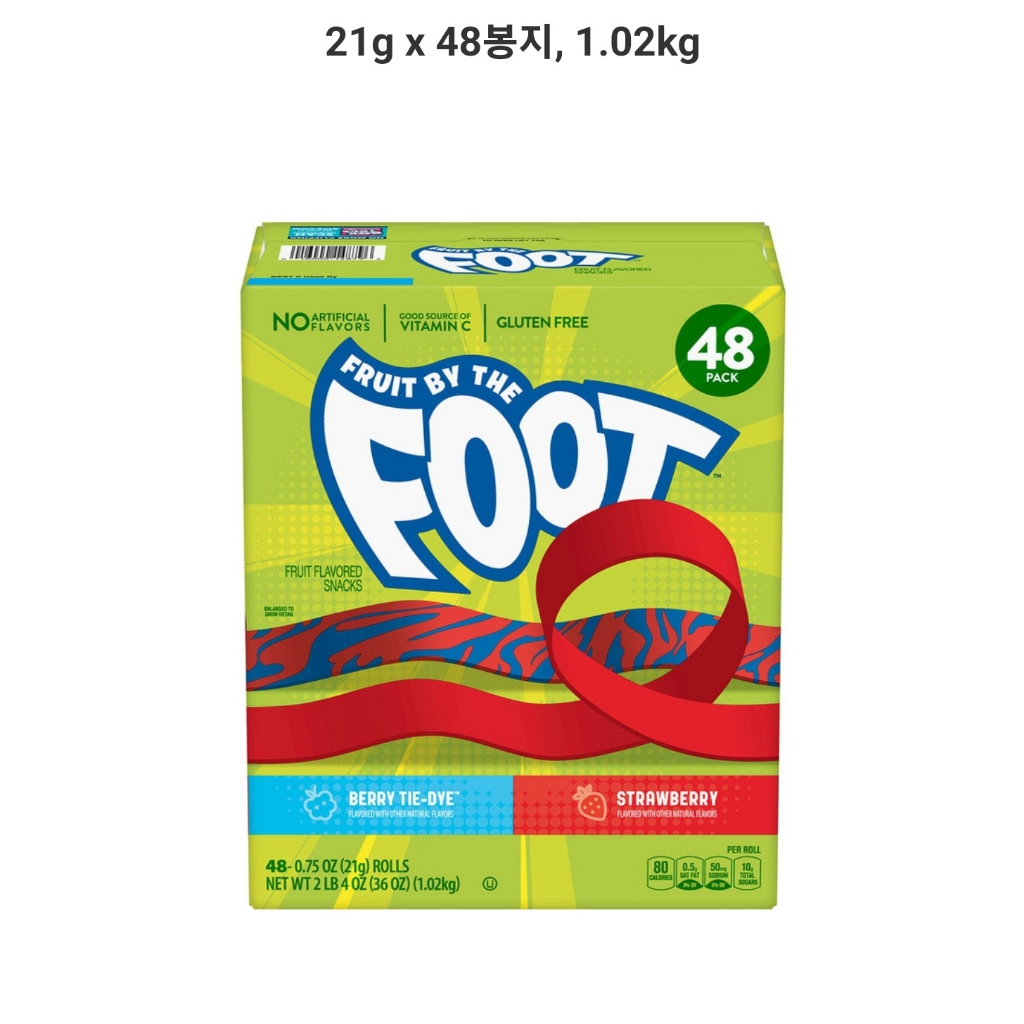 Fruit by the foot jelly 2 flavors 21 g x 48 pack American roll jell ...