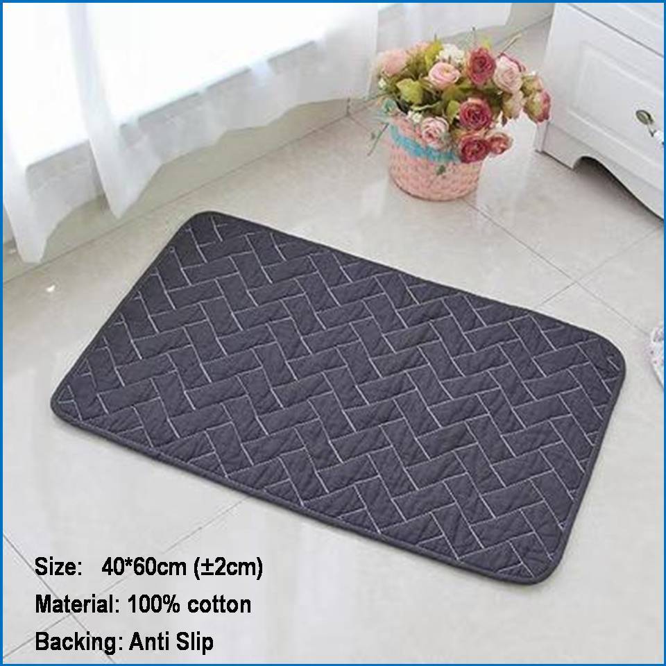 40x60cm Korean 100% Cotton Quilting Antislip Mat Rug* Carpet* Bathroom ...