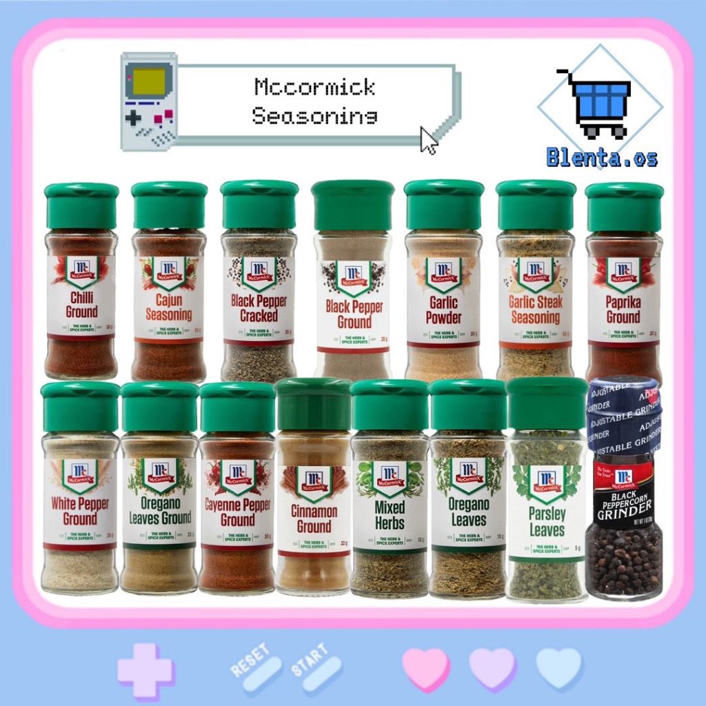 Mccormick Herbs Spices Seasoning OreganoLeaves/Paprika/ChiliFlakes ...