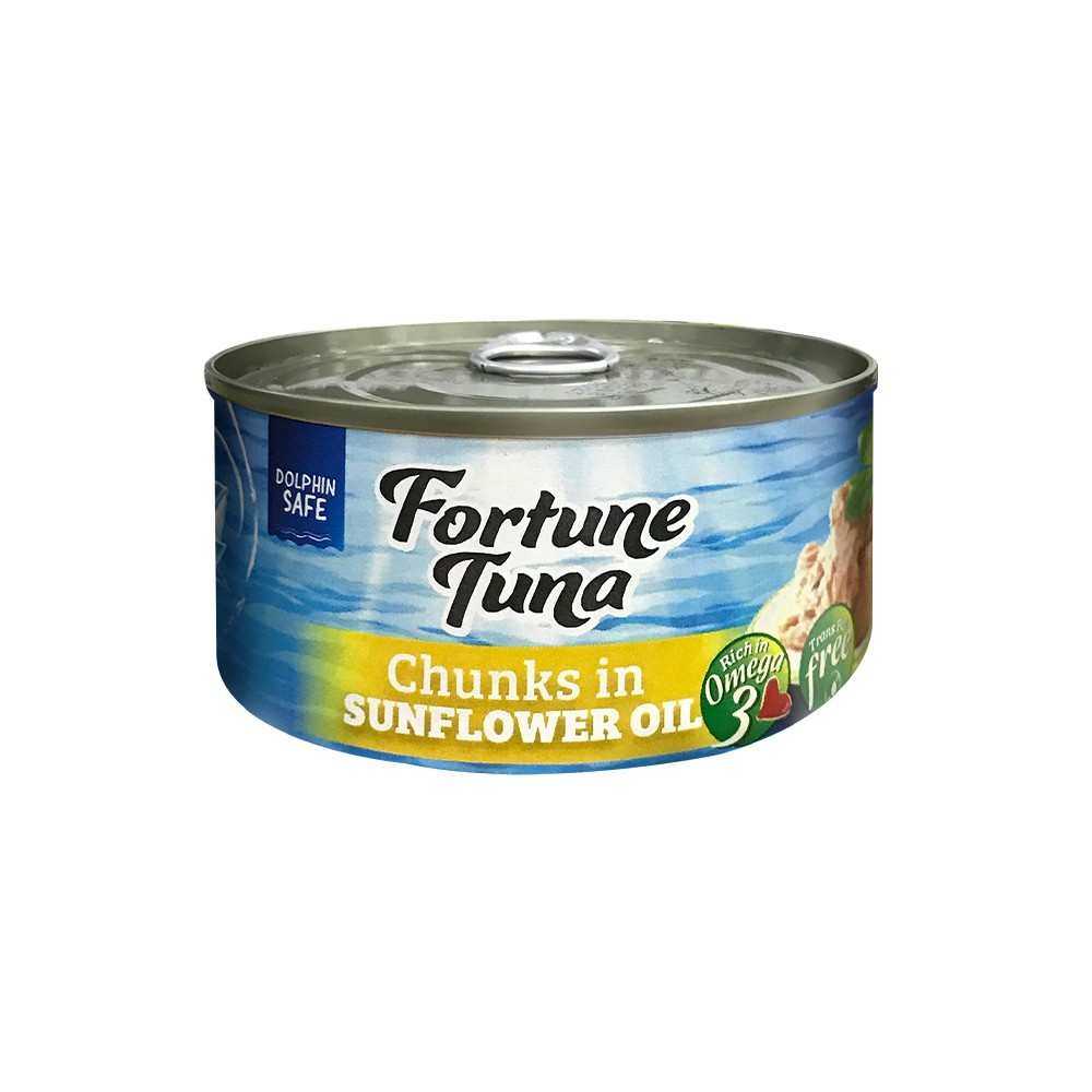 Fortune Tuna Chunks in Sunflower Oil 185g | Shopee Singapore