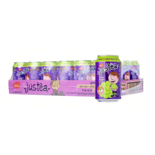 Justea Green Tea with White Grape 300ml - 24's (Halal) | Shopee Singapore