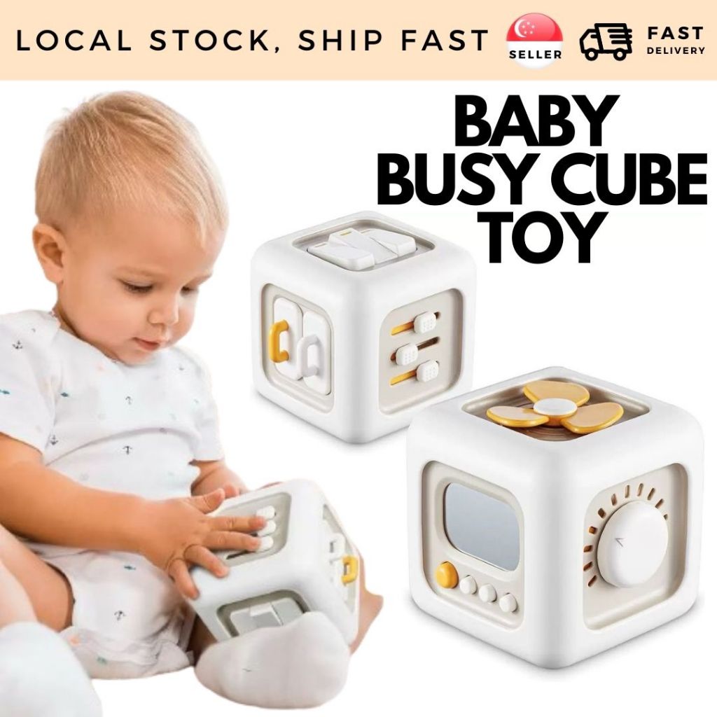 🇸🇬 Local Stock 🇸🇬 Baby Busy Activity Sensory Cube Fidget Early Learning ...