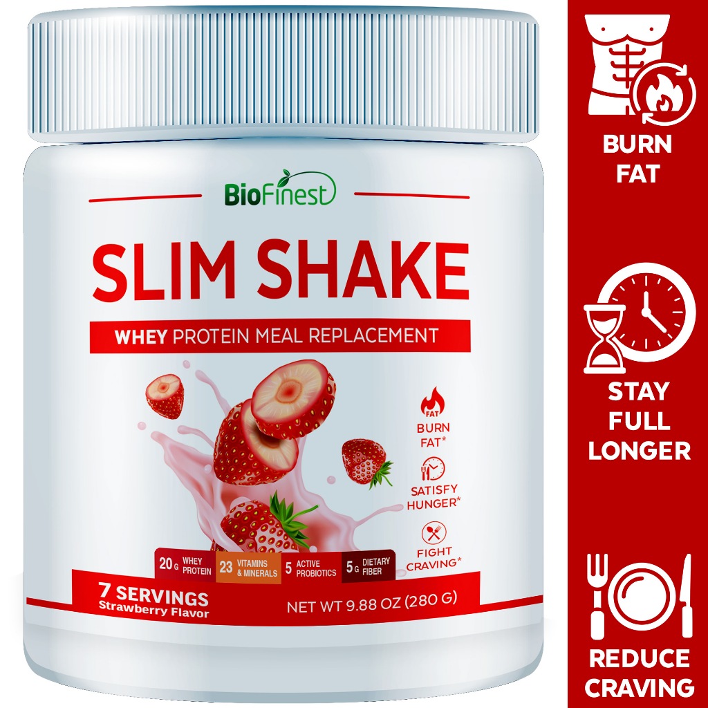 Biofinest Slim Shake Whey Plant Protein Meal Replacement Powder ...